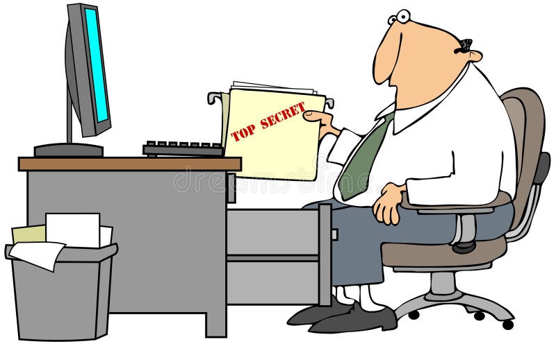 Top Secret File stock illustration. Illustration of folder - 22914098