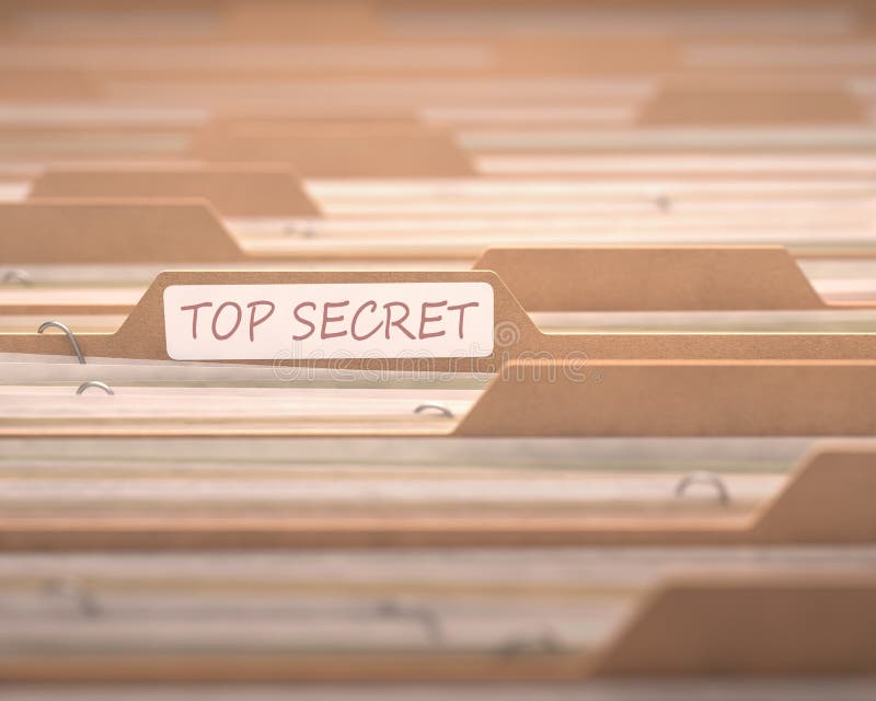 Top secret folder. stock photo. Image of table, reminder - 47623130