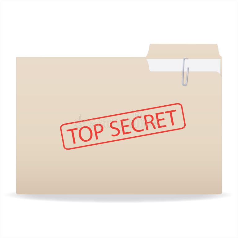 File Folder Top Secret Stock Illustrations – 940 File Folder Top Secret ...