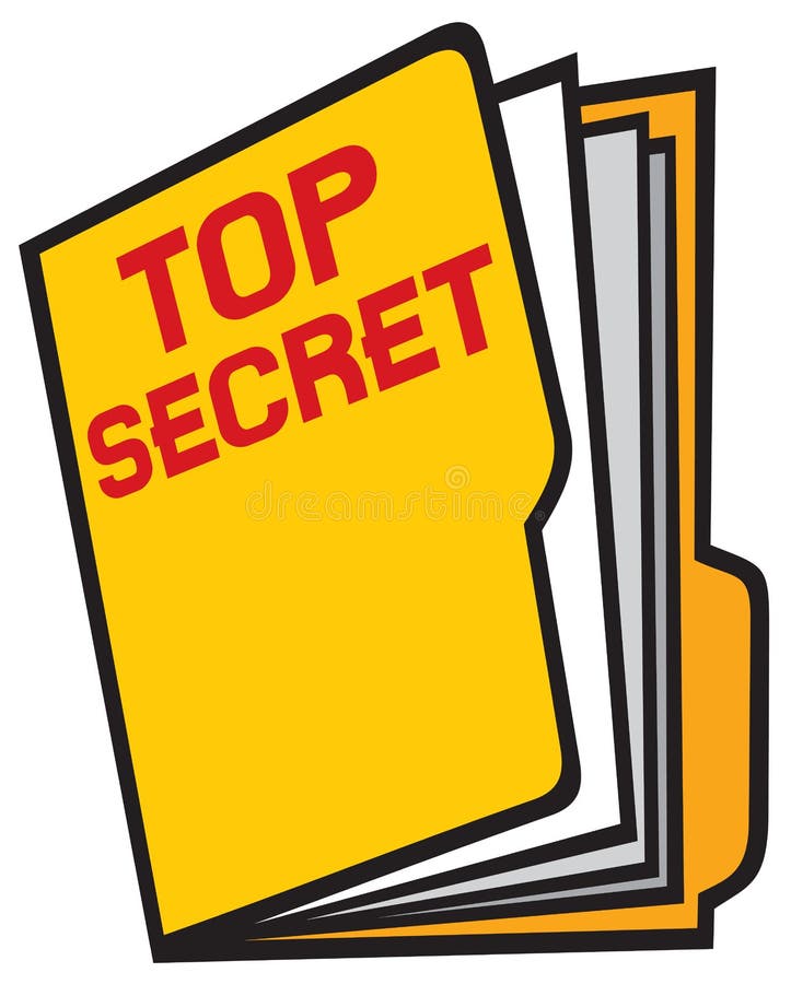 Top Secret Folder Icon Vector Illustration Stock Vector - Illustration ...