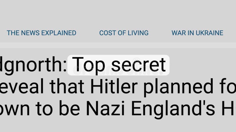 2022: Top Secret Headlines Fast Sequence Stock Footage - Video of ...