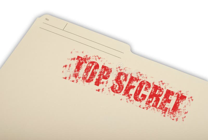 Top Secret Confidential File Stock Photo - Image of private, clipping ...