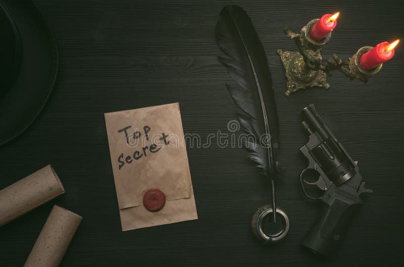 Old Letter Message. Blank Crumpled Paper Page Sheet. Stock Photo ...