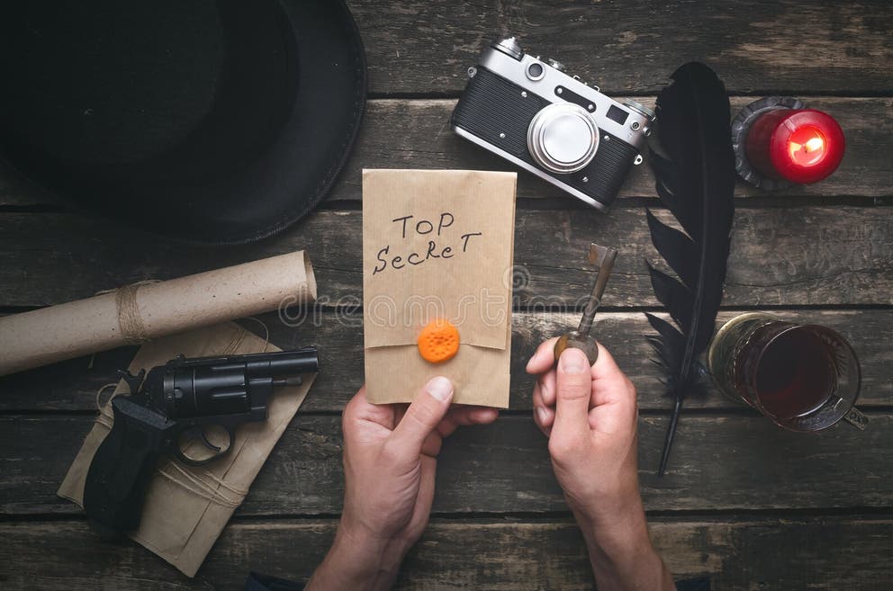 Top secret message. stock image. Image of clue, folder - 123103045