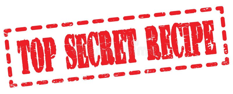 Secret recipe stock vector. Illustration of undisclosed - 82296059