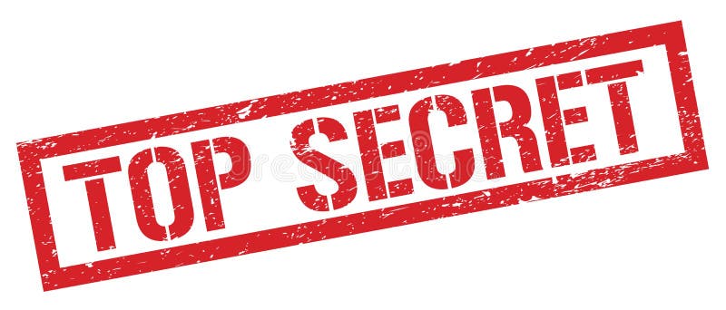 TOP SECRET Red Grungy Rectangle Stamp Stock Illustration - Illustration ...