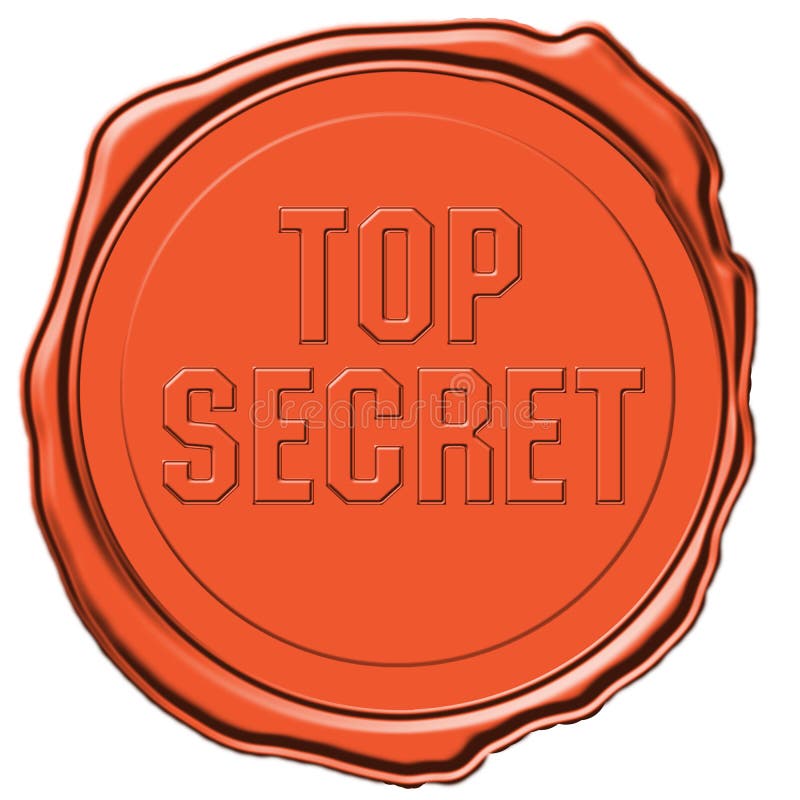 Top secret seal stock illustration. Illustration of undercover - 1543392
