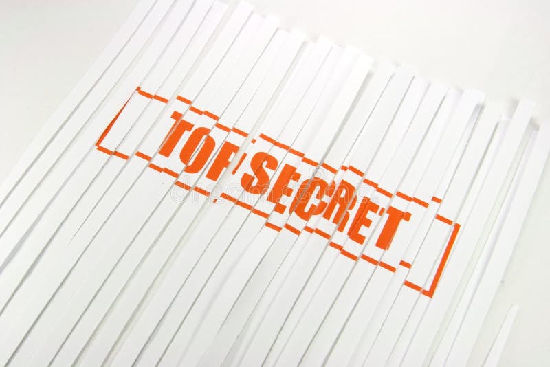 Top Secret shredded paper stock photo. Image of confidential - 6747232
