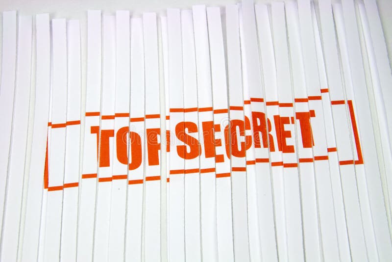 Top Secret shredded paper stock photo. Image of espionage - 6756724