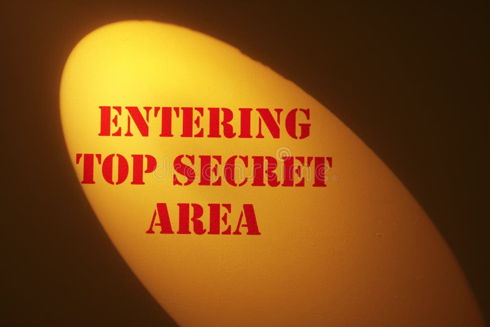 Top Secret Sign stock image. Image of secure, yellow, security - 7740271