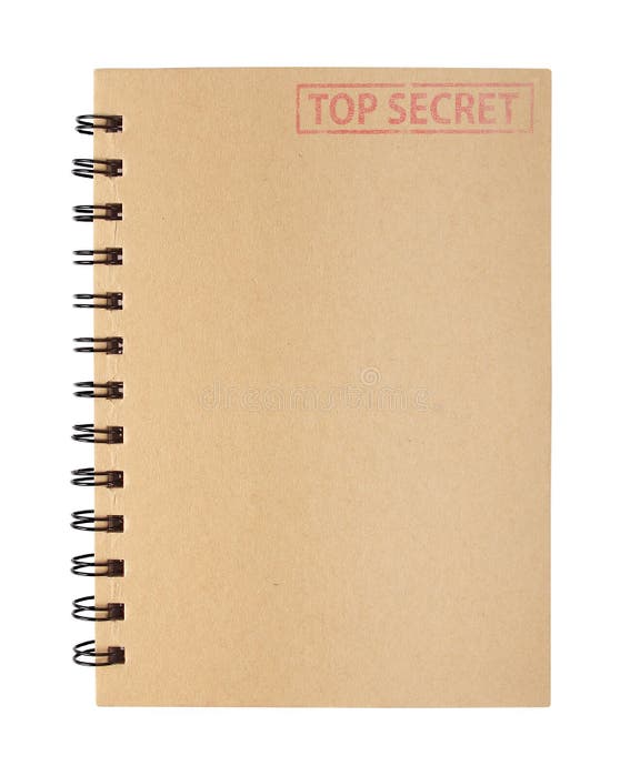 Top Secret Stamp on Notepad Isolated Stock Image - Image of page ...