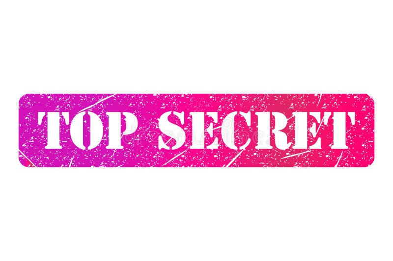 Top Secret Stamp Symbol, Label Sticker Sign Button, Text Banner Vector ...