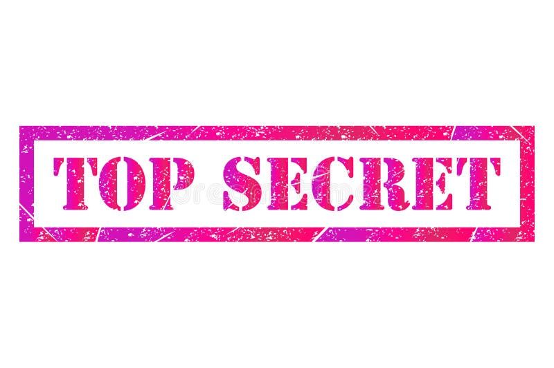 Top Secret Stamp Symbol, Label Sticker Sign Button, Text Banner Vector ...