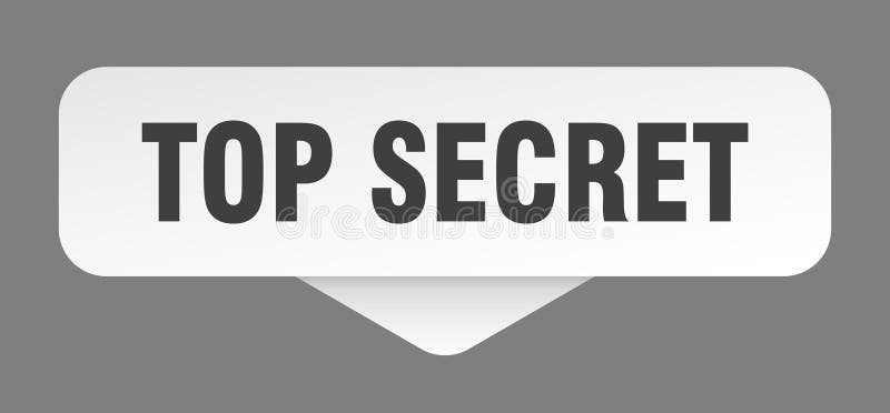 Top Secret Sticker. Top Secret Sign Isolated on Gray Background Stock ...