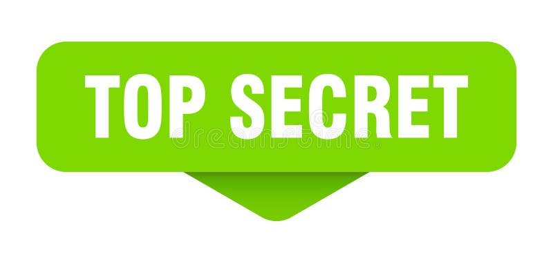 Top Secret Sticker. Top Secret Sign on Transparent Background Stock ...