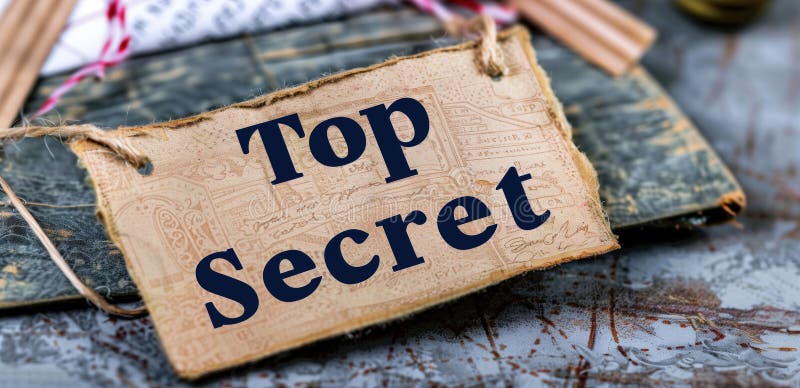 Top Secret Tag on Old Documents, Symbolizing Confidential Information ...