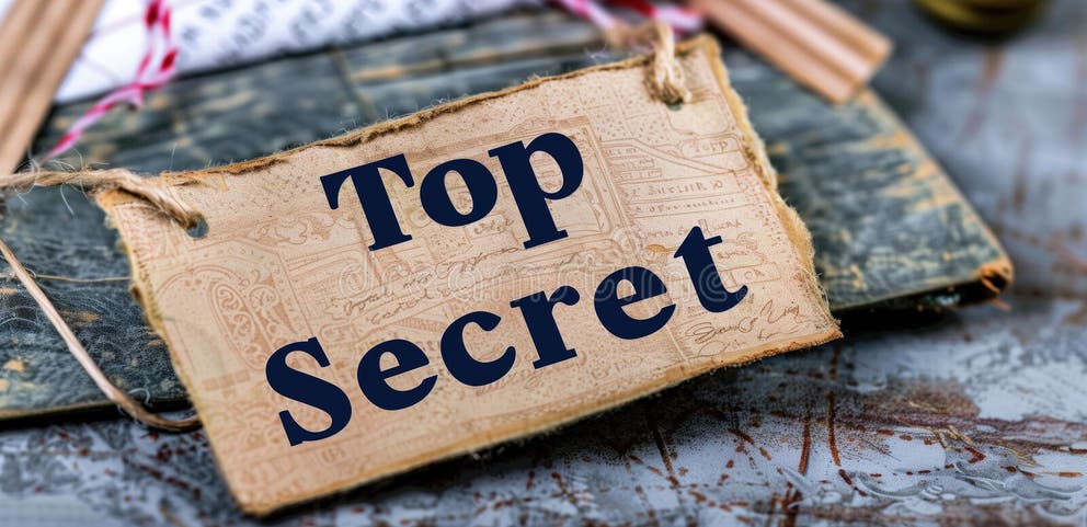Top Secret Tag on Old Documents, Symbolizing Confidential Information ...