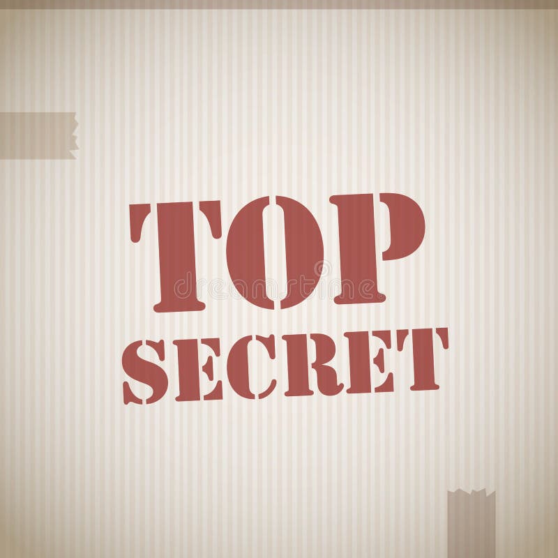 Top secret stock vector. Illustration of text, secure - 48604287