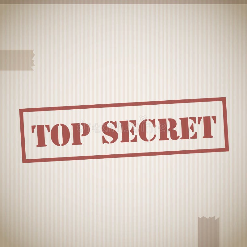 Top secret stock vector. Illustration of confidential - 52299514