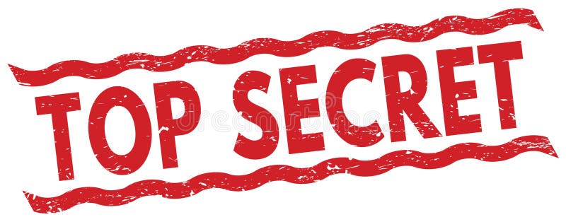 TOP SECRET Text on Red Lines Stamp Sign Stock Illustration ...