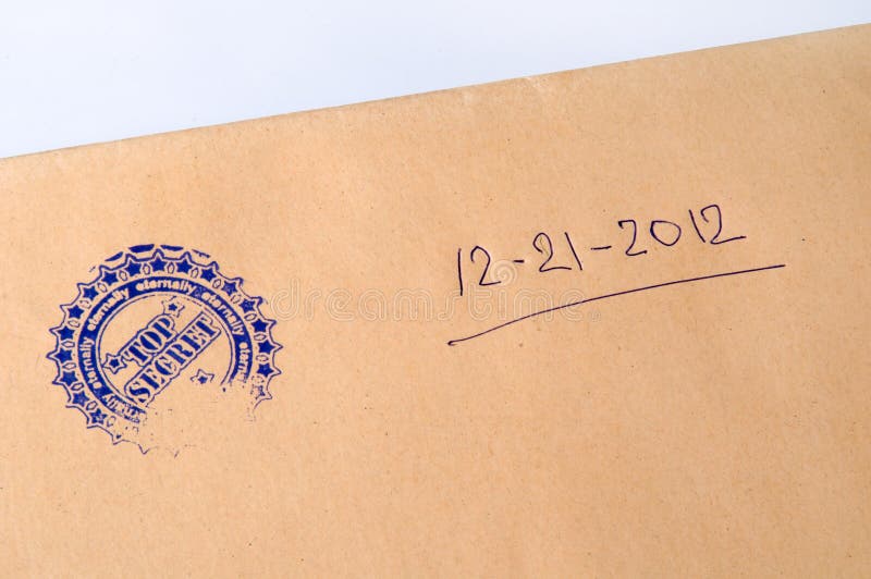 Top Secret Timbrato Busta Di Carta Con Il Papiro Immagine Stock ...