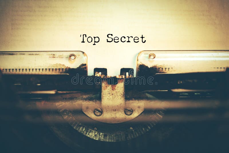 Top Secret Typewriter stock image. Image of newspaper - 29945719