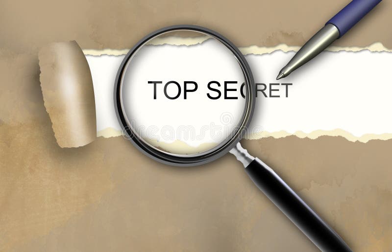 Top secret stock illustration. Illustration of insight - 34441588
