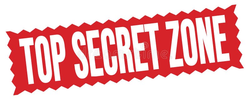 TOP SECRET ZONE Text Written on Red Stamp Sign Stock Illustration ...