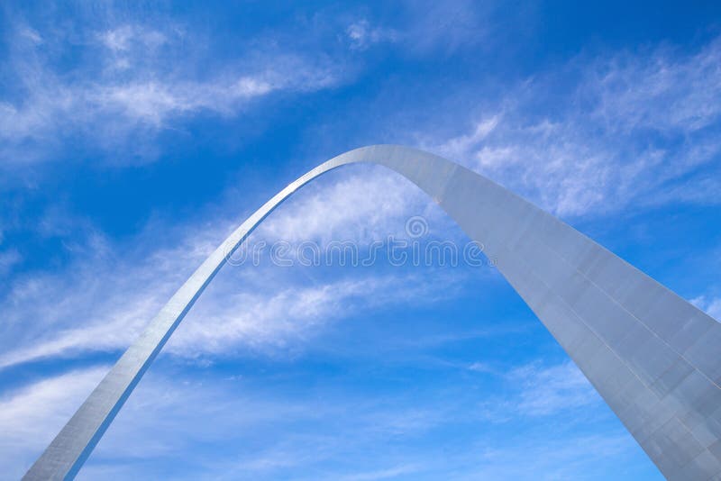 Top Section of the Arch St Louis Stock Photo - Image of downtown ...
