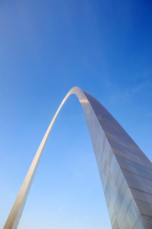 Top Section of the Arch St Louis Stock Photo - Image of national ...