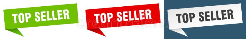 Top Seller Banner. Top Seller Speech Bubble Label Set Stock Vector ...