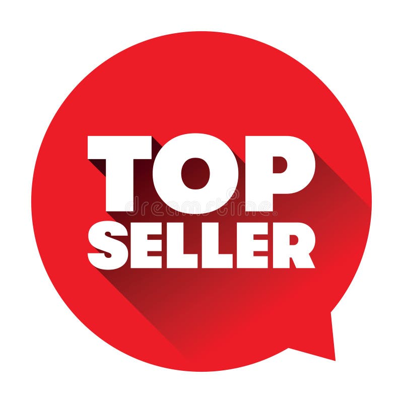 Top Seller Red Label Sign Sticker Stock Vector - Illustration of price ...
