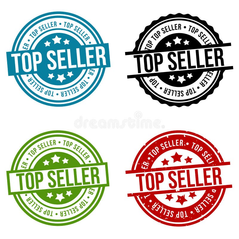 Top Seller Stamp Collection. Eps10 Vector Badges Stock Vector ...