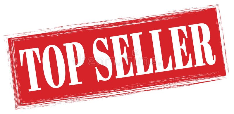 TOP SELLER Text Written on Red Stamp Sign Stock Image - Image of seller ...