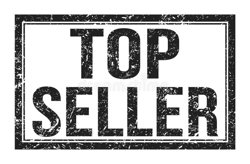 TOP SELLER, Words on Black Rectangle Stamp Sign Stock Illustration ...