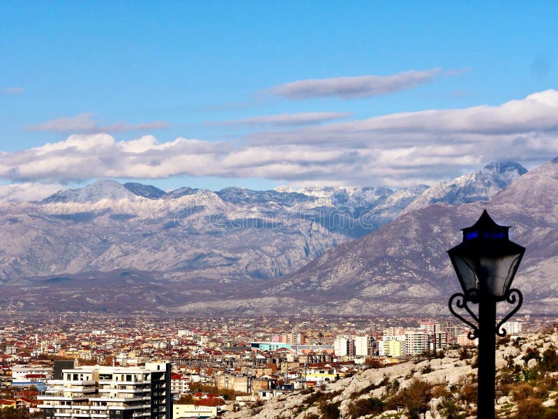 View of Shkoder, Albania stock photo. Image of cityscape - 106272382