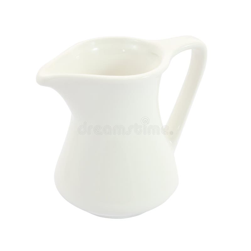 Top Side of Ceramic Milk Jug Stock Photo - Image of beverage, utensil ...