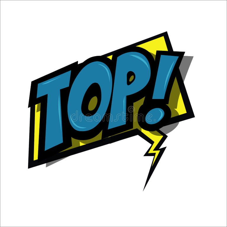 TOP Sign on White Background. Vector Illustration Stock Illustration ...