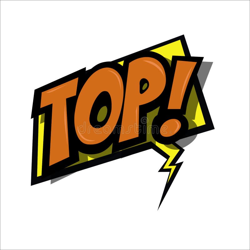 TOP Sign on White Background. Vector Illustration Stock Illustration ...