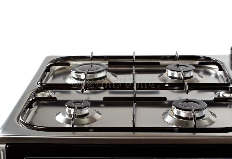 Top of silver oven stock image. Image of support, detail - 30044325