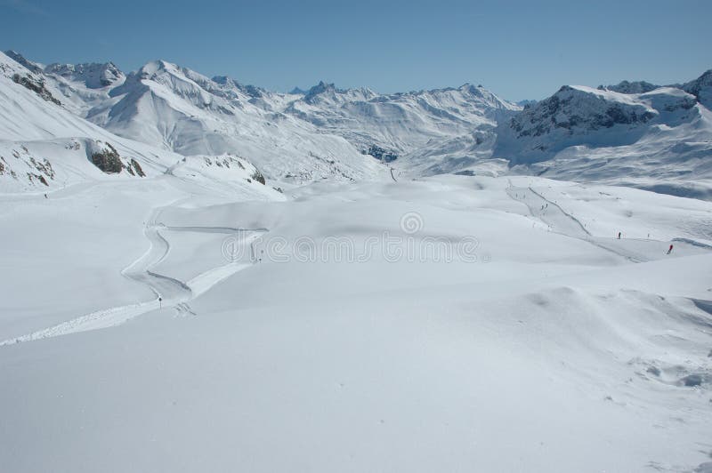 Top Skiing Region Arlberg stock image. Image of arlberg - 14670917
