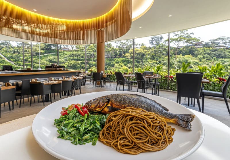 On Top of the Spicy Fish Maw Salad is a Selection of Mixed Vegetables ...