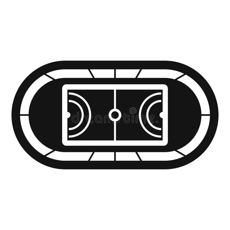 Top Sport Field Icon, Simple Style Stock Vector - Illustration of ...