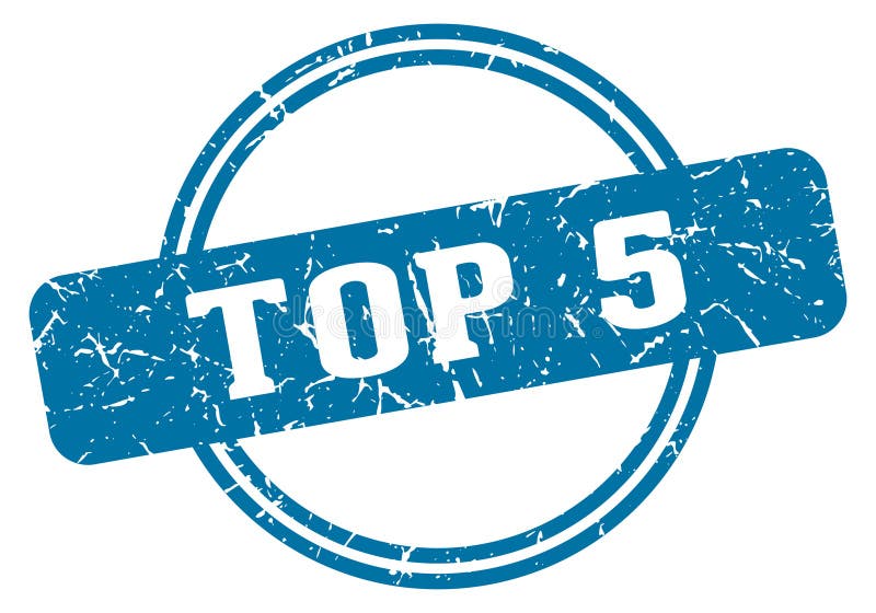 Top 5 stamp stock vector. Illustration of isolated, grunge - 347740840