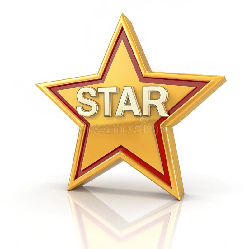 Top Star Vector Illustration Icon 3D Rendering Element Text Effect ...