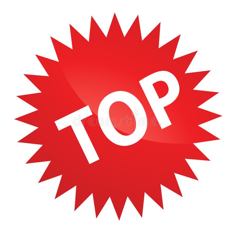 Top Sticker stock vector. Illustration of badge, advertisement - 10624024