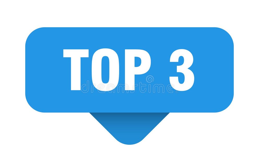 Top 3 Sticker. Top 3 Sign on Transparent Background Stock Vector ...