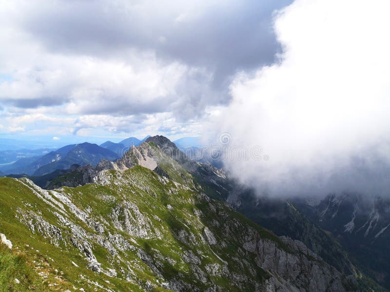 View from Mountain Stol, Karawanks Stock Photo - Image of scenery ...