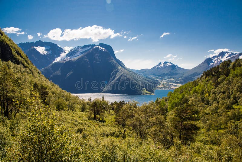 On Top of the Summit of Mount with Incredible Views of the Sunnmore ...