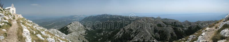 On the top of Sv. Jure stock image. Image of limestone - 11677597